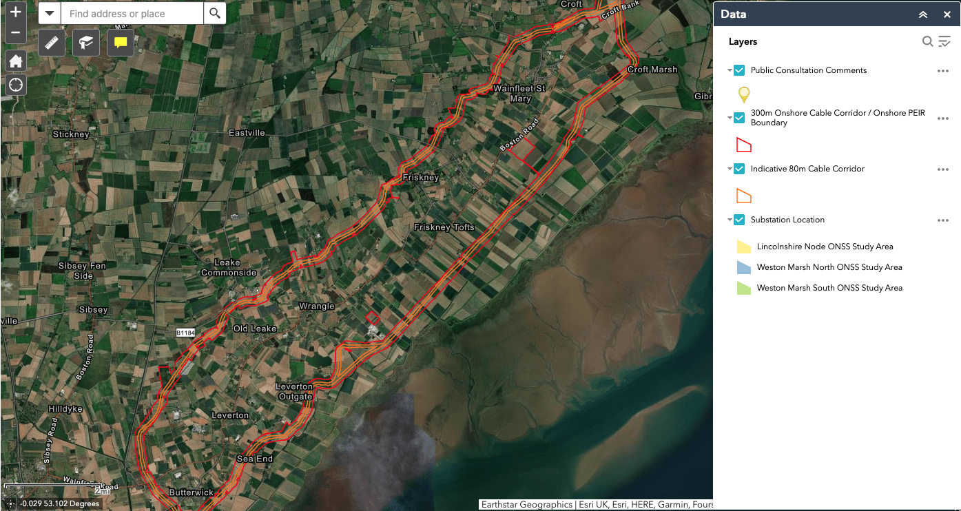 Interactive Map - Outer Dowsing